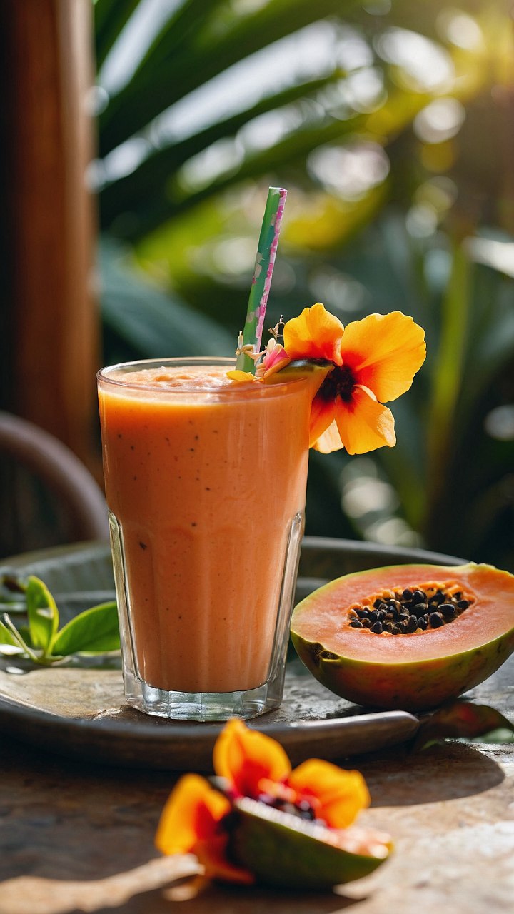 The Perfect Papaya Smoothie Recipe - joymelife