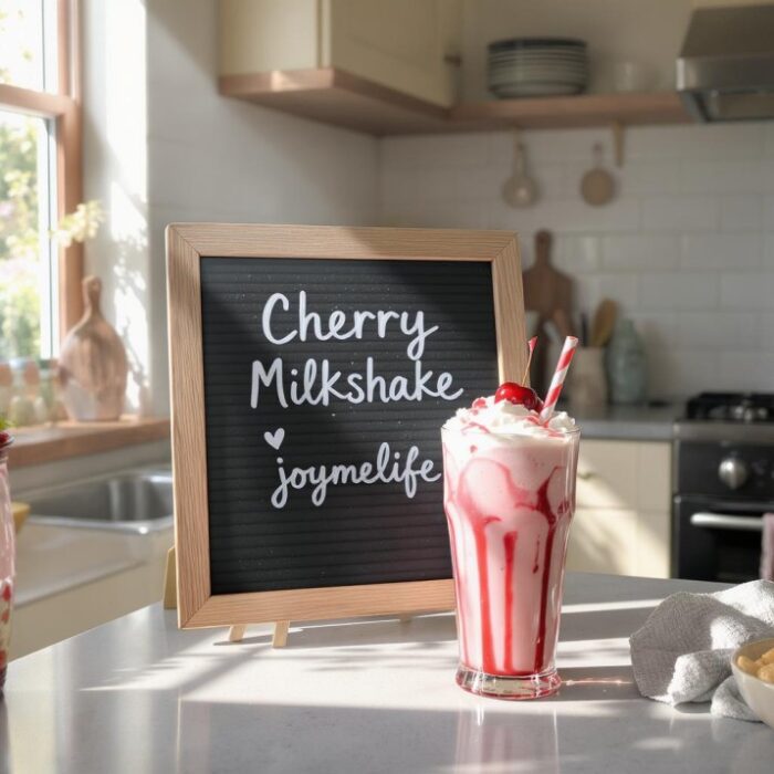 Cherry Milkshake Recipe - joymelife